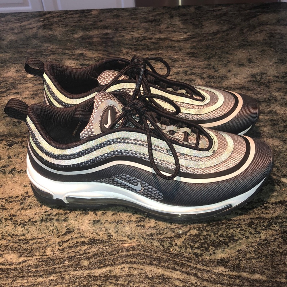 Nike Air Max 97 Reflective Black Mesh Sneakers - Gem